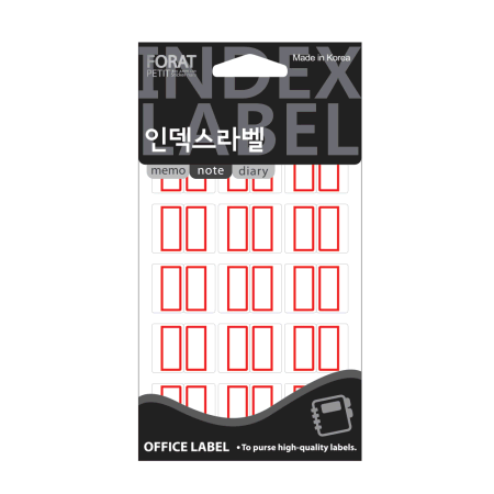 일반견출지(적색,18매) 20-103R